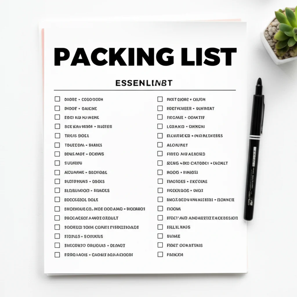 What Information Should Be on a Packing List? 50 Essentials for 2025 ️ ...